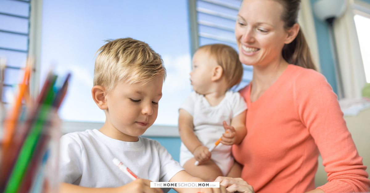 4 Strategies for Homeschooling with Babies and Toddlers