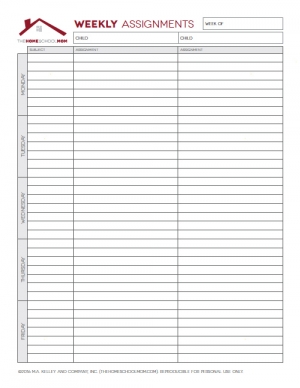 Printable Homeschool & Household Planner Pages - TheHomeSchoolMom