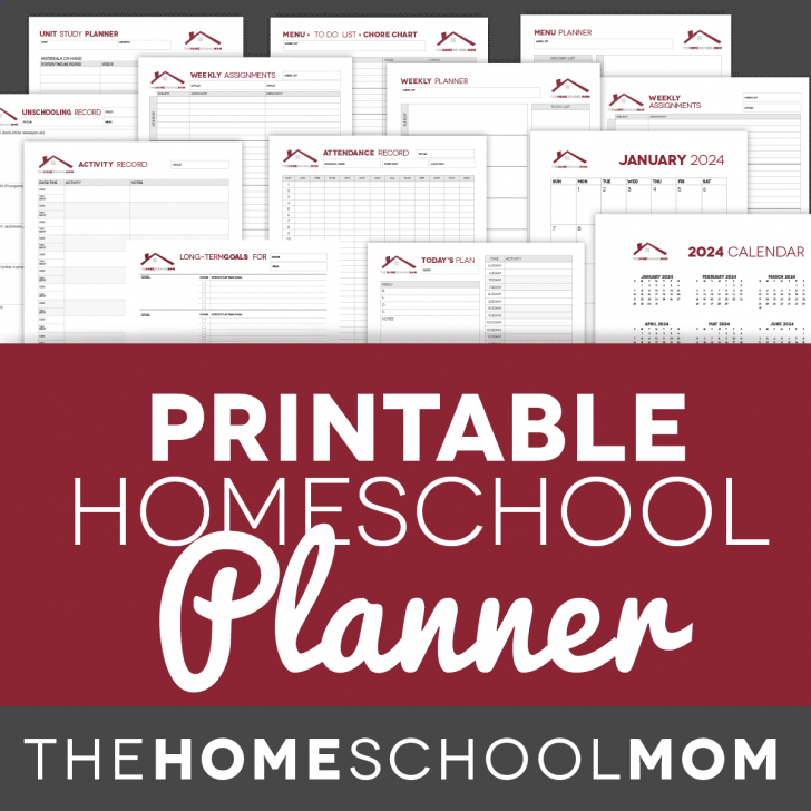 Printable Homeschool & Household Planner Pages - TheHomeSchoolMom