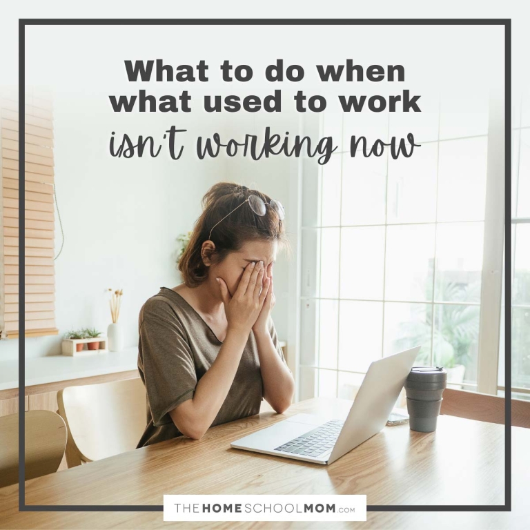 Homeschool Revision: What To Do When What Was Working Isn't Working Now